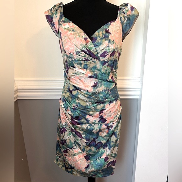 Suzi Chin | Dresses | Suzi Chin For Maggy Boutique Watercolor Print ...
